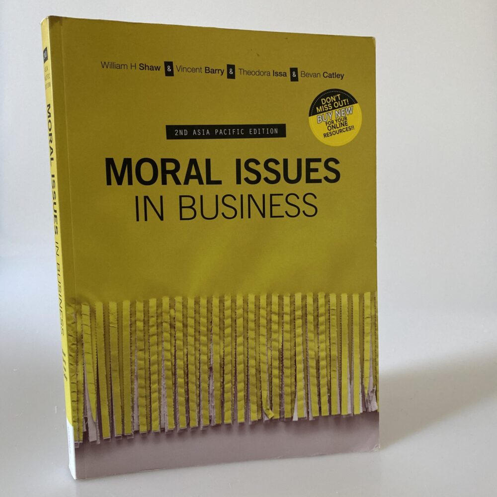 William H Shaw Moral Issues In Business Køb Brugt Her Boggaragen Dk
