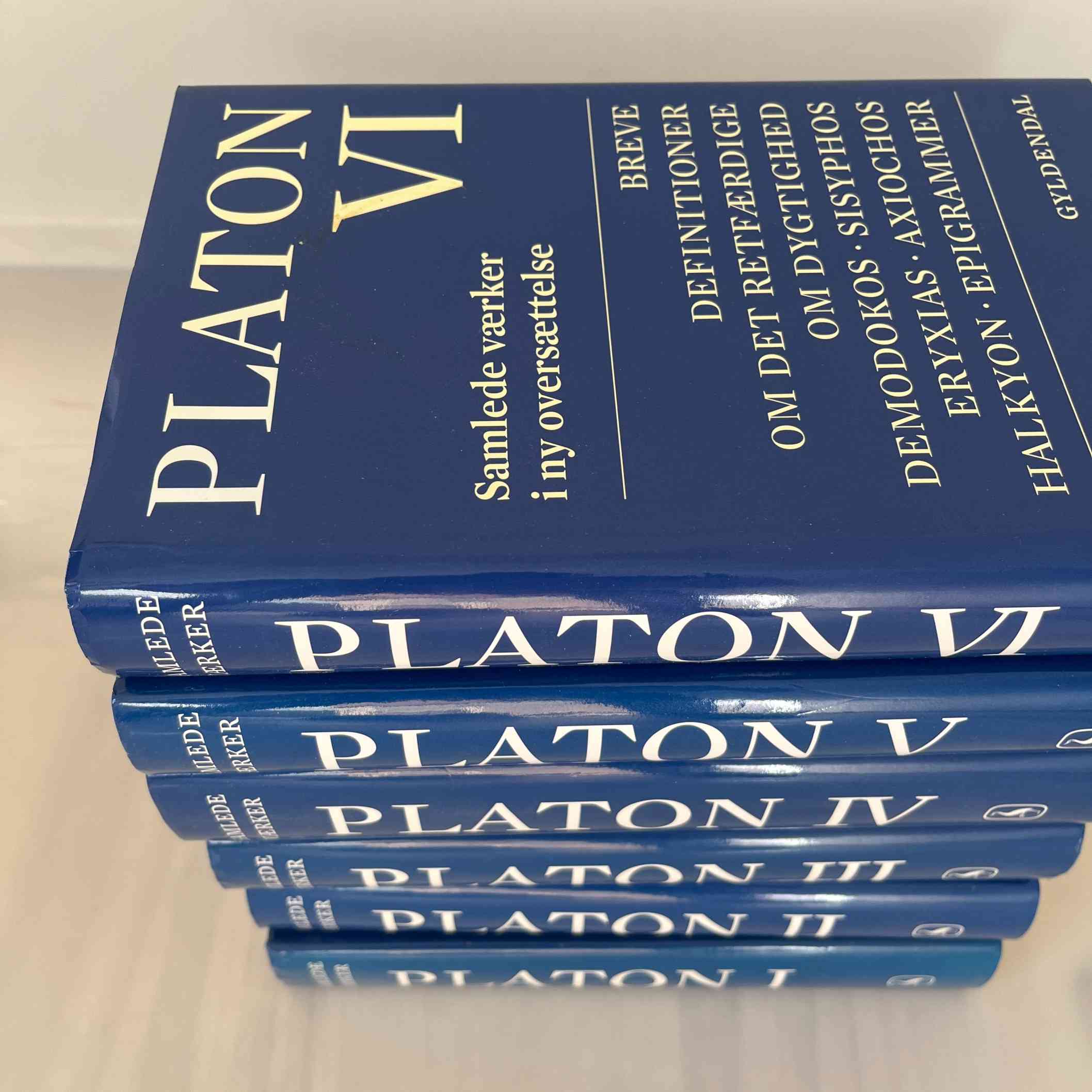 Platon: Samlede værker i ny oversættelse I-VI, bind 1-6 - komplet serie ...