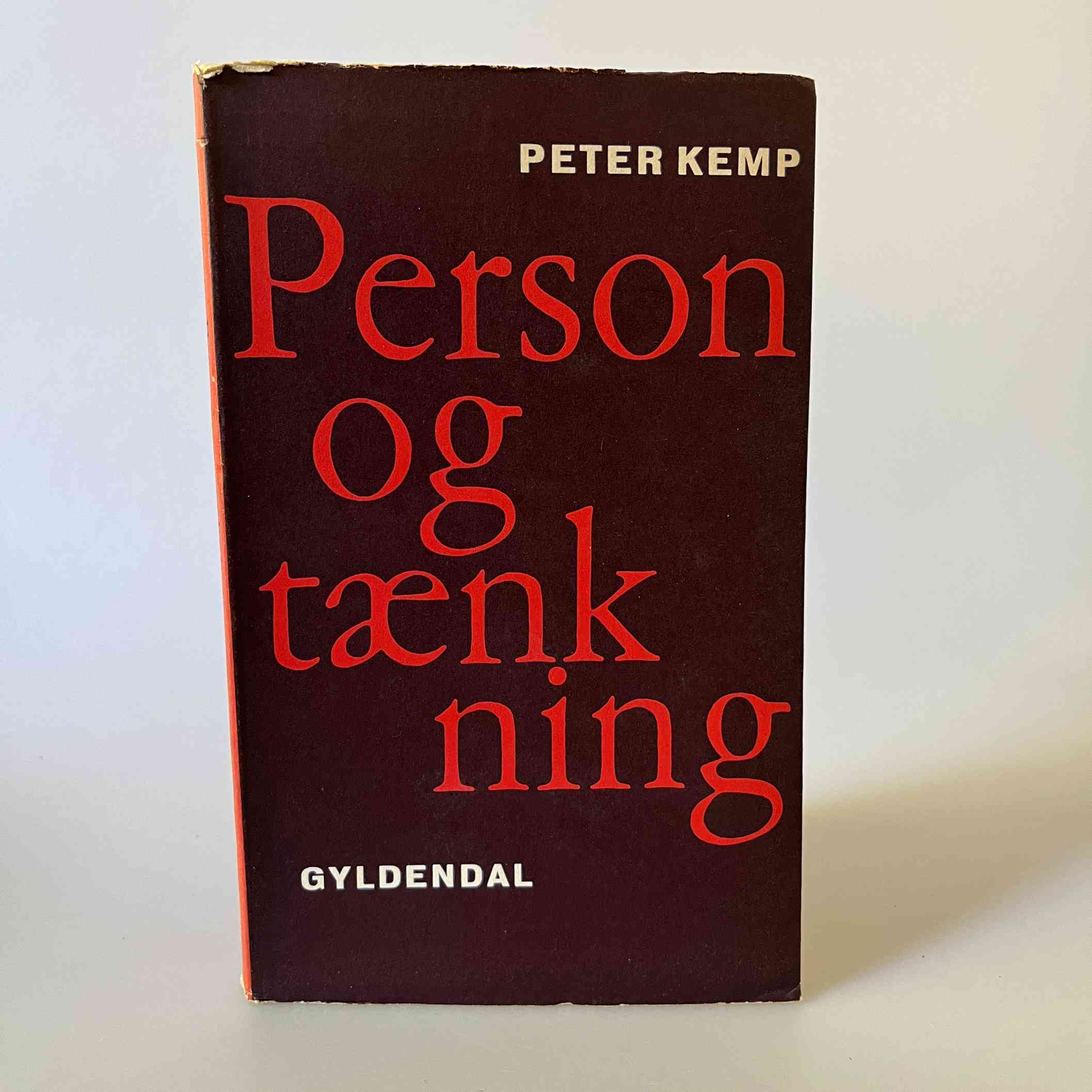 Peter Kemp: Person og tænkning | Køb brugt her - BogGaragen.dk